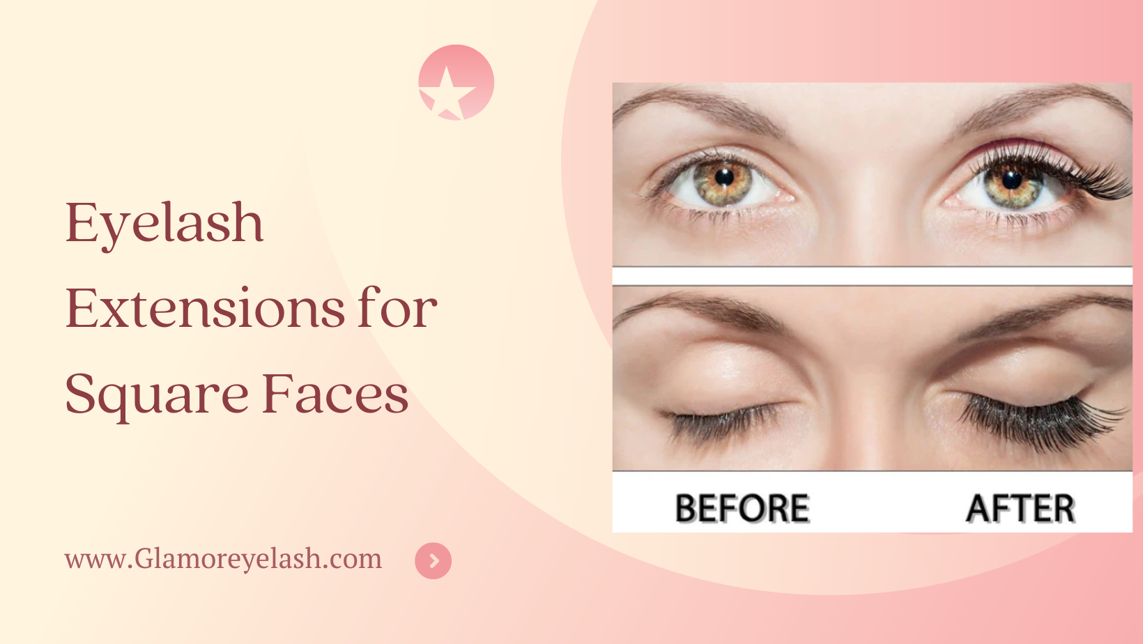 Eyelash Extensions for Square Faces – GlamorEyelash